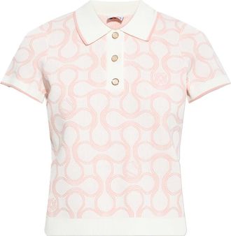 Casablanca Femme, Tops, Rose, Taille: 38 FR Polo Optic Drop