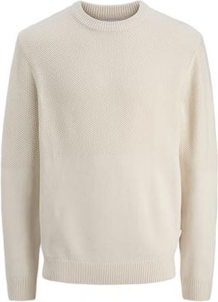 Jack & Jones Jjcarl Knit Crew Neck, Cr&egrave;me, M Homme