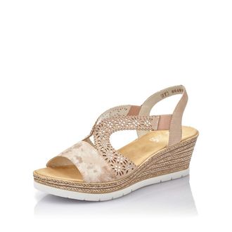 Rieker Damen Pantoletten 61916, Frauen Slipper,Schlupfschuhe,schluepfschuhe,Slip-ons,Backless Slipper,Mules,Gartenschuhe,rosa (31),39 EU / 6 UK