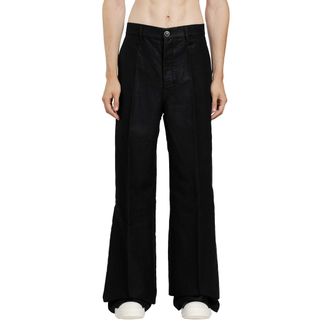 Rick Owens Tower Work Pants in Ramie Moleskin
