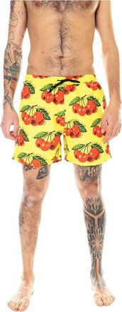 Iuter Cherry Allover Badeshorts - - Swimwear - Herren - Gelb - M