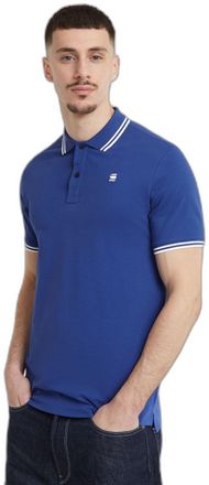 G-Star RAW Herren Dunda Slim Stripe Poloshirt, Blau (Radar Blue D17127-5864-1474), S