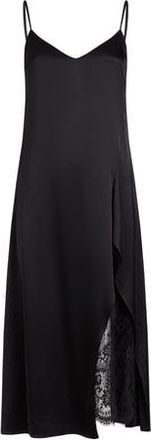 Acne Studios Robe nuisette satin&eacute;e en coton m&eacute;lang&eacute;