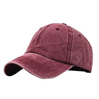 Generic Casquette de baseball simple avec visi&egrave;re, petits pains, camionneurs, casquette de queue de cheval unisexe, casquettes de baseball en d&eacute;sordre pour fe