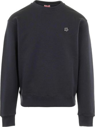 Kenzo Homme, Sweatshirts et sweats &agrave; capuche, Bleu, Taille: L Boke Flower Crest Classic SweaT-shirt