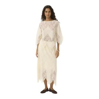 Soaked In Luxury Damen, Blusen & Hemden, Beige, LGr&ouml;&szlig;e