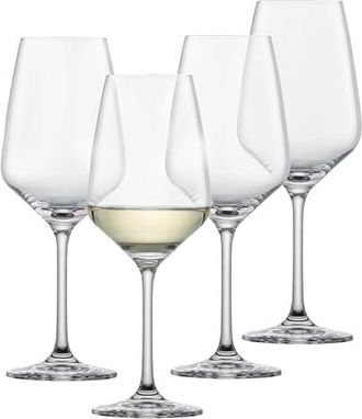 Schott Zwiesel Weißweinglas Tulip (4er-Set), zeitlose Weingläser für Weißwein, spülmaschinenfeste Tritan-Kristallgläser, Made in Germany (Art.-Nr. 123609), Klar, Kri