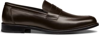 CHARLES TYRWHITT Penny-Slipper aus hochglänzendem Leder - Dunkles Schokoladenbraun