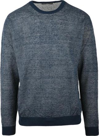 Daniele Fiesoli Homme, Pulls, Bleu, Taille: XL Pullover Girocollo