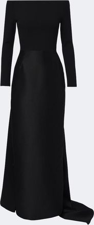 Solace London Robe longue Winslow en satin et cr&ecirc;pe
