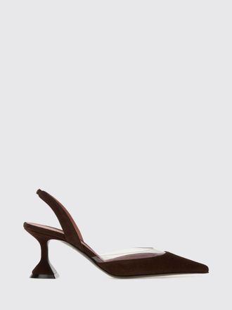 Amina Muaddi Escarpins slingback Lara en daim et PVC