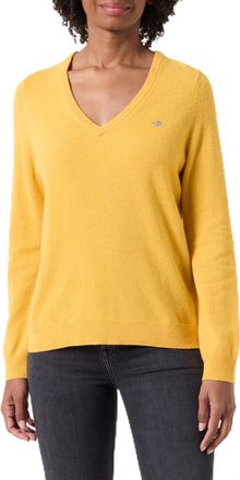GANT Damen Extrafine Lambswool V-Neck Pullover, Faded Sunset, XXL