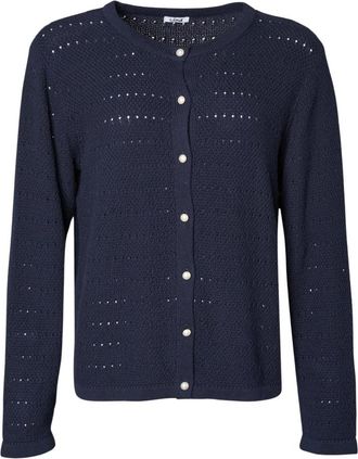 Lind Femme, Pulls, Bleu, Taille: 38 FR Cardigan