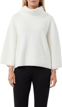 Comma Poncho-Pullover mit weitem Rollkragen