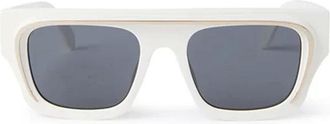 Palm Angels unisex, Accessoires, Blanc, Taille: 52 MM Salton Lunettes de soleil