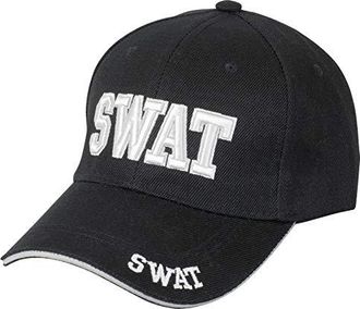 TS Tactical Ops Casquette avec broderie SWAT et broderies sur visi&egrave;re SWAT