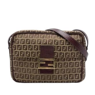 Fendi Sac bandouli&egrave;re Pre-owned en toile - Femme - Pre-owned - Brun - Taille: ONE Size