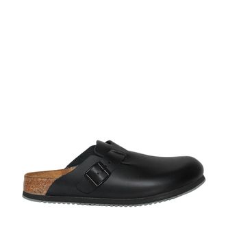 Birkenstock Schwarzer Leder Boston Sabot - - Shoes - Herren - Schwarzk - 40 EU