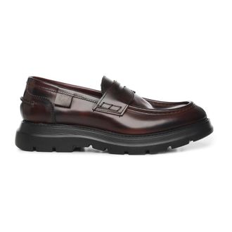 Giuliano Galiano Braune Lederschuhe Flach - - Shoes - Herren - Braun - 45 EU