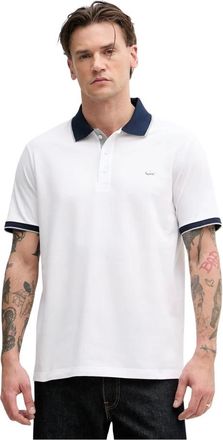 Paul & Shark Homme, Tops, Blanc, Taille: L Polo en coton piqu&eacute; fin
