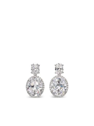 Anabela Chan boucles doreilles Celestial Halo en or blanc 14ct &agrave; diamants