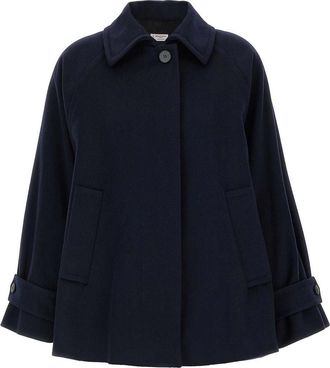 Alberto Biani Kurzer Mantel - Blau