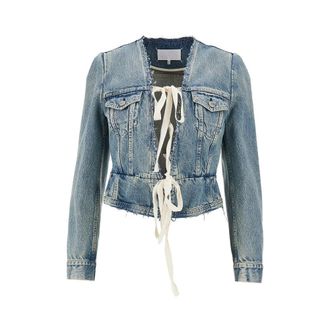 Maison Margiela V-neck denim jacket Woman 40