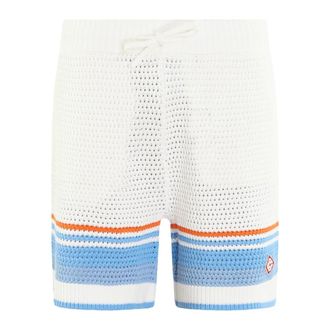 Casablanca Homme, Shorts, Blanc, Taille: M Shorts en crochet pour homme