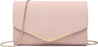 Miss Lulu Damen Clutch Elegante Umschlag Abendtasche mit Kette Hochwertige Handtasche für Hochzeit Party und Abschlussball