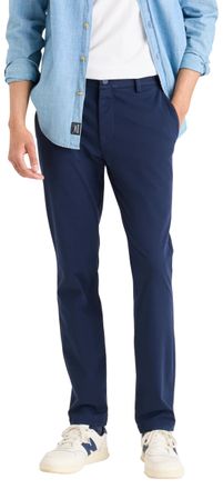 Dockers Mens Go Flex Chino Skinny Active Pants, Navy Blazer, 40W/34L