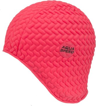 Aqua Speed Bombastic Tic-Tac Badekappe f&uuml;r Herren, Latex, Rot, Einheitsgr&ouml;&szlig;e