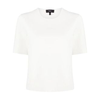 Theory Os Cn Tshirt.Compact - - Tops - Damen - Wei&szlig; - L