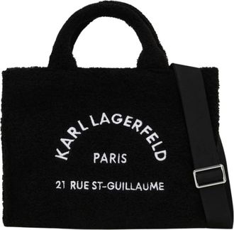 Karl Lagerfeld Femme, Sacs, Noir, Taille: ONE Size Karl Lagerfeld Cabas A Vision Of The Future A4W50013 Noir