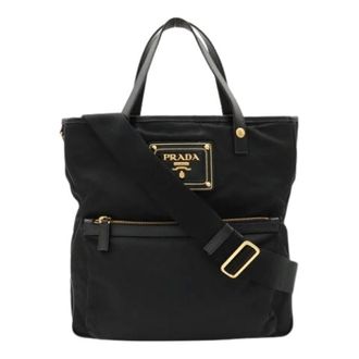 Prada Pre-owned Vintage Nylon Tote Bag - Femme - Pre-owned - Noir - Taille: ONE Size