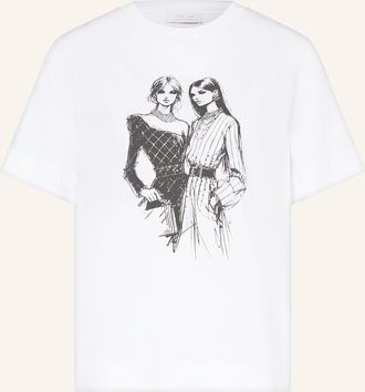 Rich & Royal T-Shirt Mit Schmucksteinen weiss