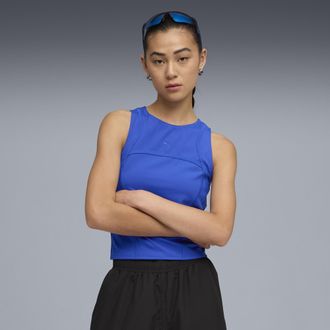 Puma Nine To Five Top Damen, Kleidung, Blau, S