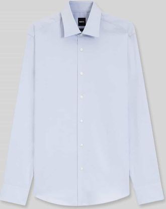 HUGO BOSS Regular Fit Businesshemd aus Baumwoll-Mix