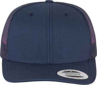 Flexfit Unisex Retro Trucker Cap, Klassische Trucker Cap mit Mesh-R&uuml;ckseite, one Size, Navy