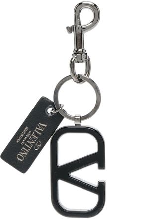 Valentino Garavani porte-cl&eacute;s &agrave; d&eacute;tail VLogo - Noir