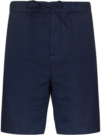 Frescobol Carioca short chino Felipe à taille à lien de resserrage - Bleu