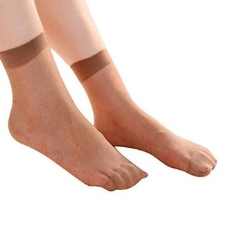 Generic Chaussettes Homme Bi&egrave;re 10 Chaussettes Coupe Paire &Eacute;lastique Bas Courts pour Femmes Chaussettes Minces Apporter Vin Chaussettes, caf&eacute;, taille unique