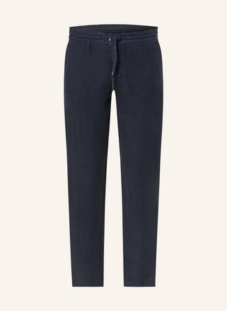 Alberto Leinenhose House Im Jogging-Stil Tapered Fit blau