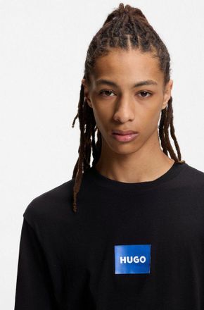 HUGO BOSS T-Shirt Regular Fit, Kurzarm, Hugo-Print