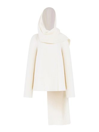 Alaia Manteau Long - Blanc