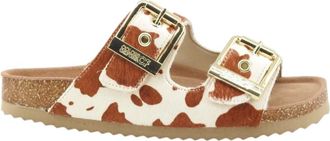 Colors Of California Femme, Chaussures, Multicolore, Taille: 38 EU Pony Hair Two-Buckle Sandal