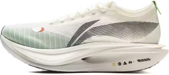 Li-Ning FEIDIAN 5 Elite Herren Laufschuhe Boom Faser Leichtgewicht Hoch Rebound Sport Rennen Training Sneakers Milchig Wei&szlig; EU 44 1/3