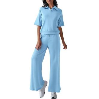 Generic Ensemble de surv&ecirc;tement d&eacute;contract&eacute; et tendance avec pantalon long, tenue deux pi&egrave;ces pour femme, surv&ecirc;tement dhiver pour femme, jogging pour femme, B
