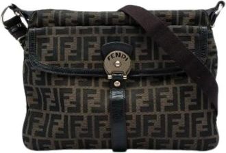 Fendi Pre-owned Toile sacs-fendi - Femme - Pre-owned - Brun - Taille: ONE Size