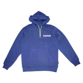 Napapijri Baumwollmischung Locker Sitzender Hoodie - - Sweatshirts & Hoodies - Herren - Blau - L