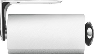 Simplehuman KT1086 K&uuml;chenrollenhalter mit Wandhalterung, K&uuml;chenrollenhalter Schrank, Wand, Papierrollenhalter, geb&uuml;rsteter Stahl, 5 Jahre Garantie